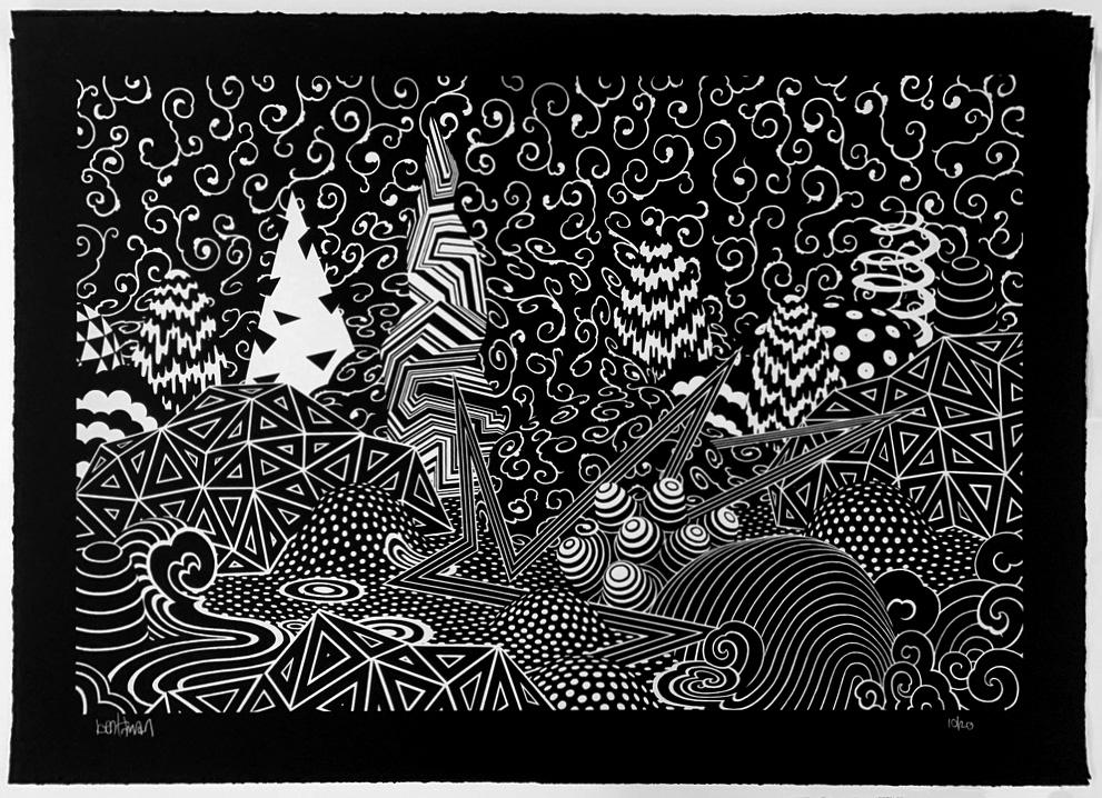 Ben Tolman "Flow" Screen Print – Thinkspace Gallery